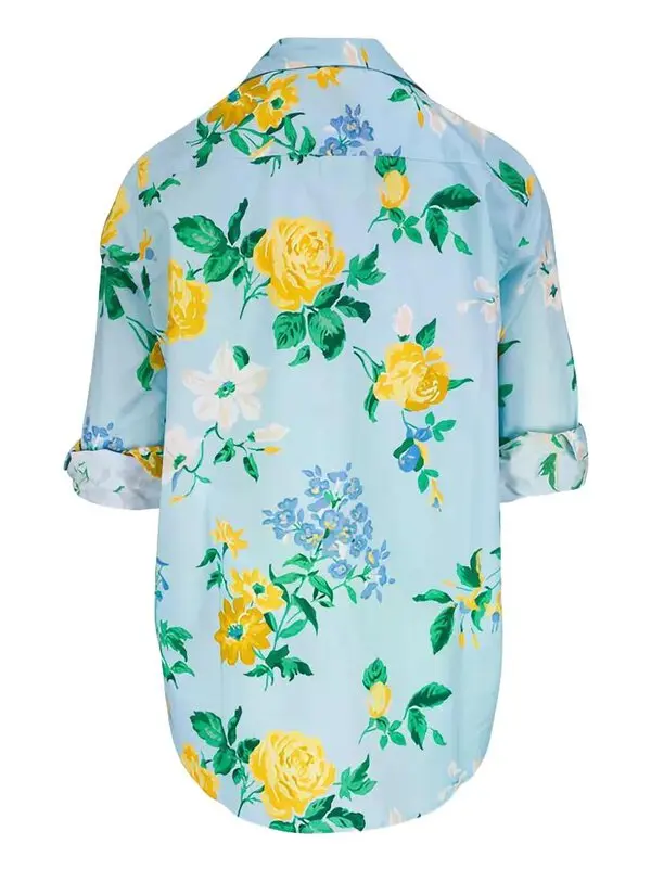 Frank & Eileen Eileen Floral Shirt - Blue