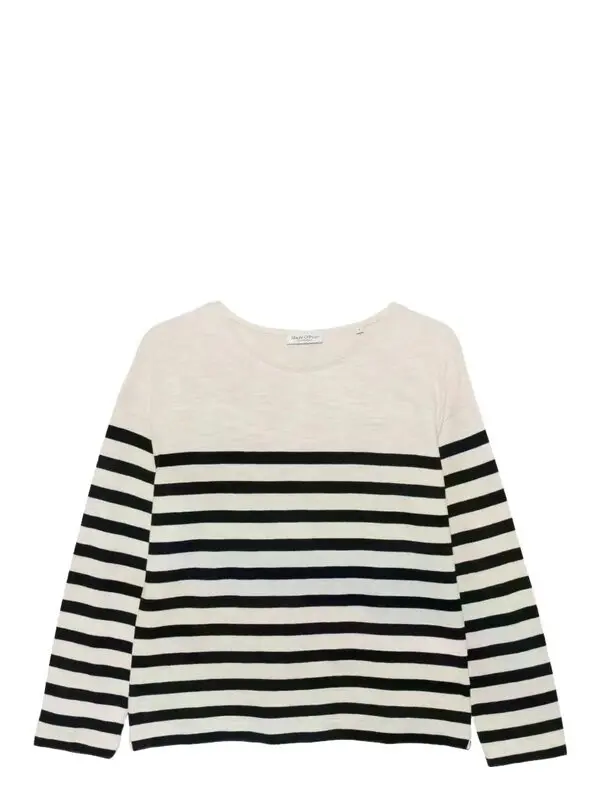 Marc O'polo Striped Long-sleeve Sweater - Neutrals