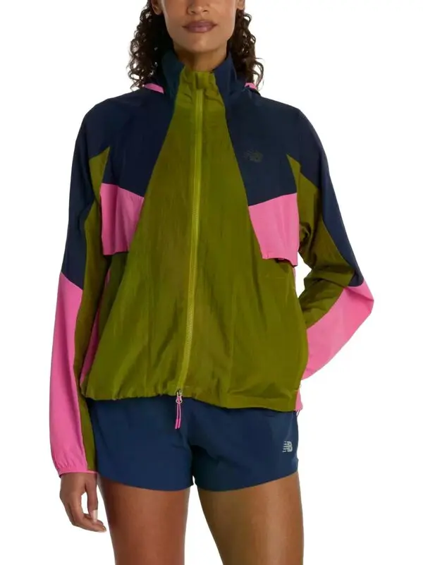 NEW BALANCE Colour-block Track Jacket - Green