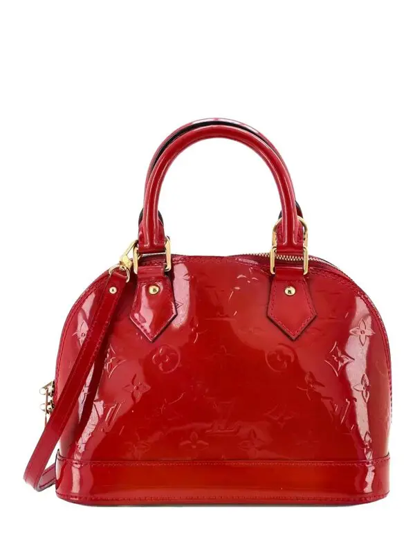 LOUIS VUITTON Alma Handbag Monogram Vernis Bb - Red
