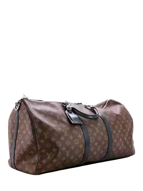 LOUIS VUITTON Keepall Bandouliere 55 Travel Bag - Brown