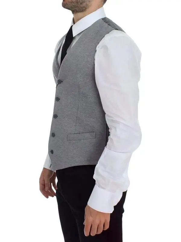Dolce & Gabbana V-neck Waistcoat - Grey
