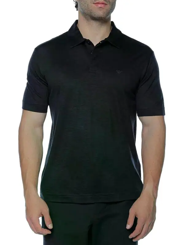 Emporio Armani Short-sleeve Polo Shirt - Black