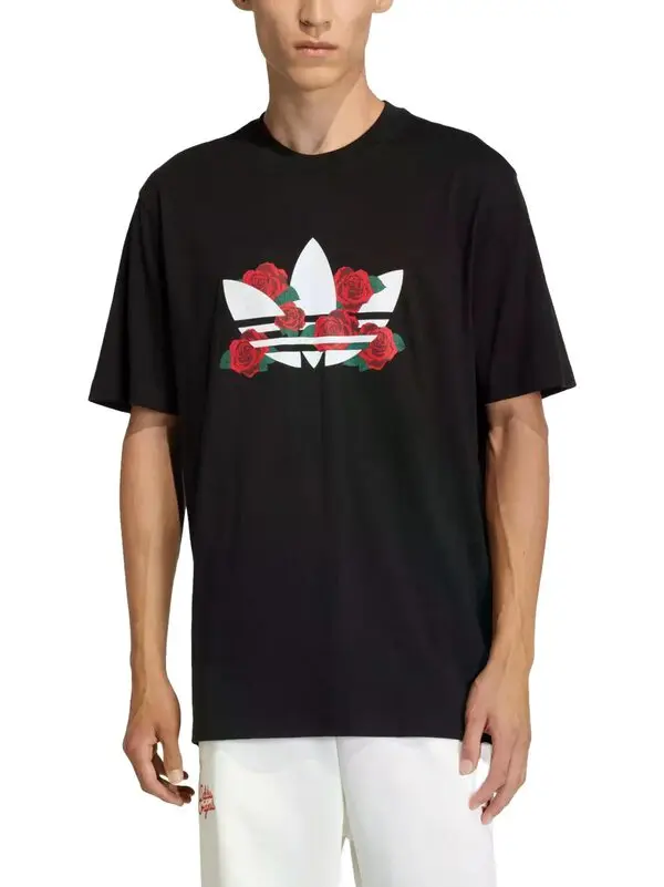 Adidas Trevo Series Roses Trefoil T-shirt - Black
