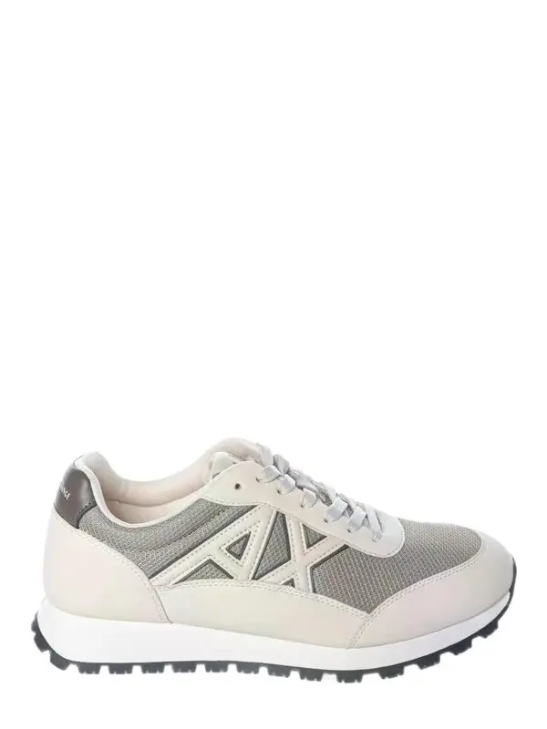 Armani Exchange Logo Patch Panelled Sneakers - Neutrals