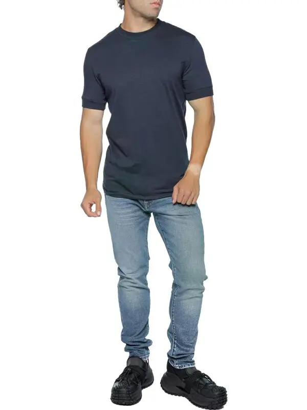 DRYKORN Anton Ribbed-trim T-shirt - Blue