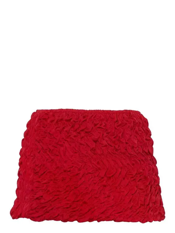 SELIA RICHWOOD Lia Shir Mini Beach Skirt - Red