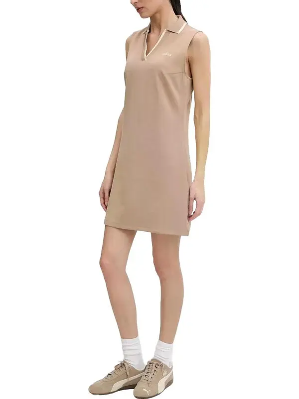 Guess Sleeveless V-neck Mini Dress - Neutrals
