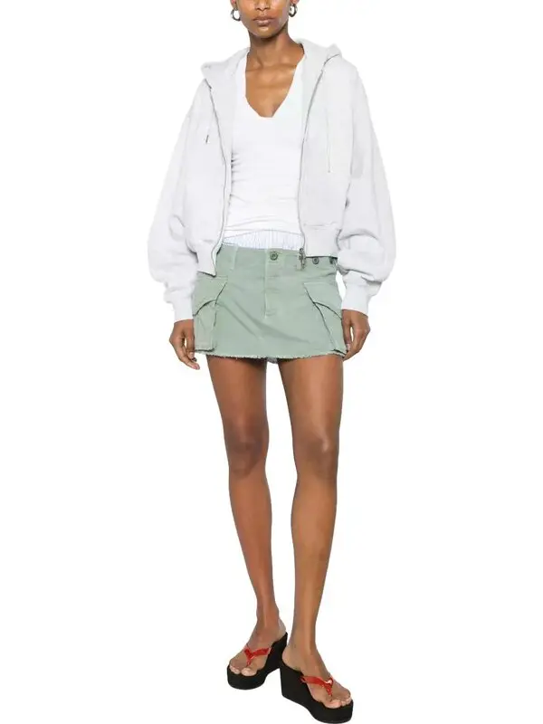 Alexander Wang Raw-cut Cargo Skirt - Green
