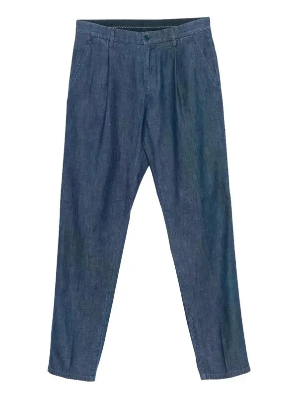 Aspesi Pleated Detail Trousers - Blue