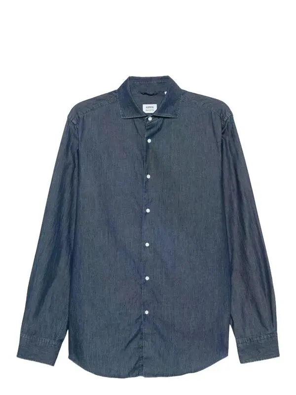 Aspesi Spread-collar Shirt - Blue