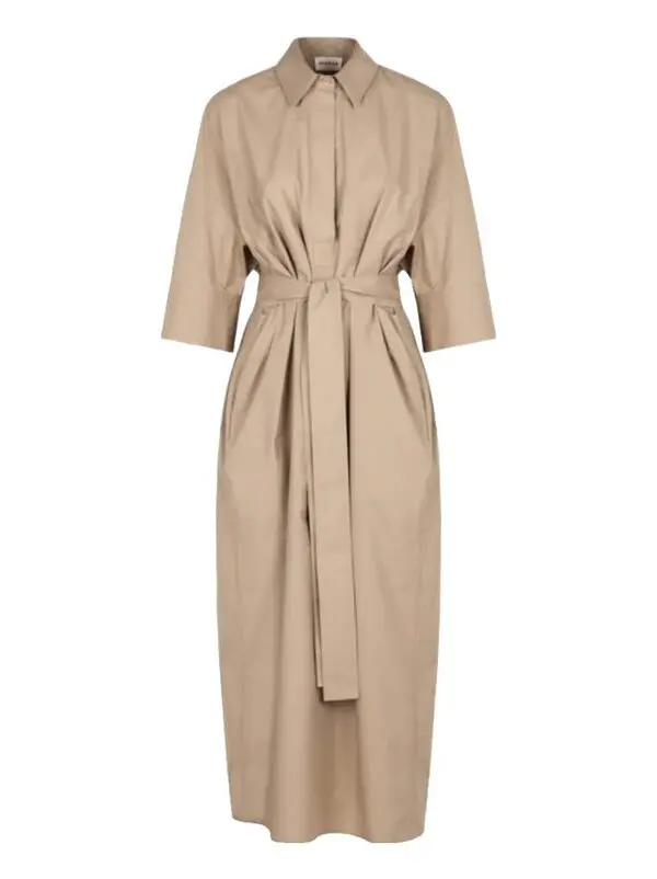 P.a.r.o.s.h Belted Trench Coat - Nude