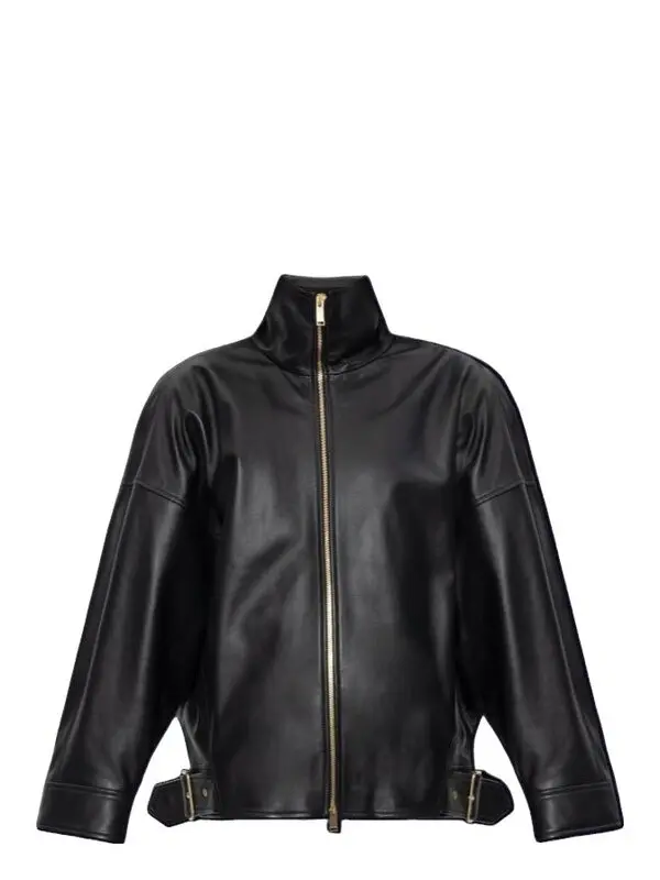 DARKPARK Leather Zip-up Jacket - Black