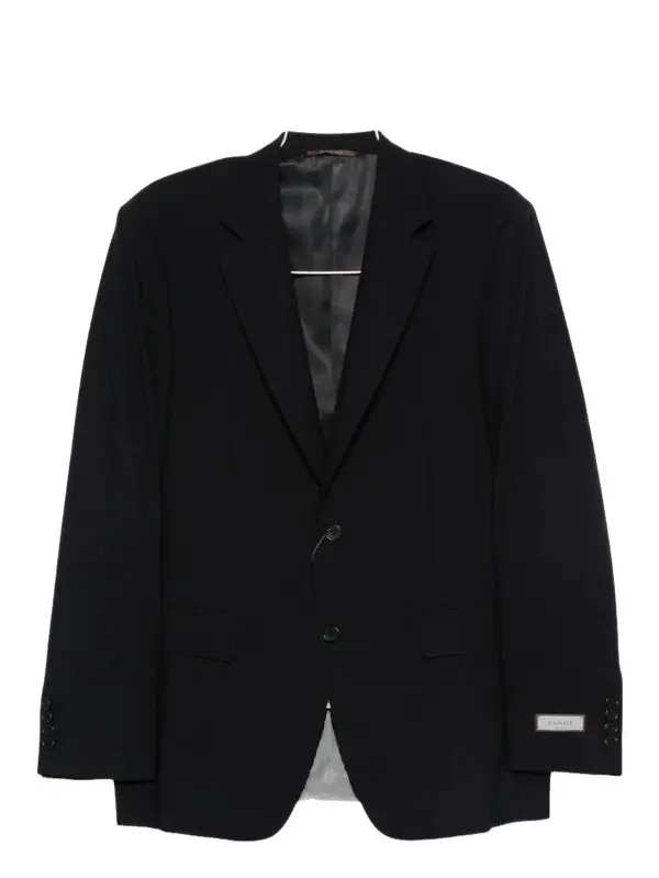 Canali Button Blazer - Black
