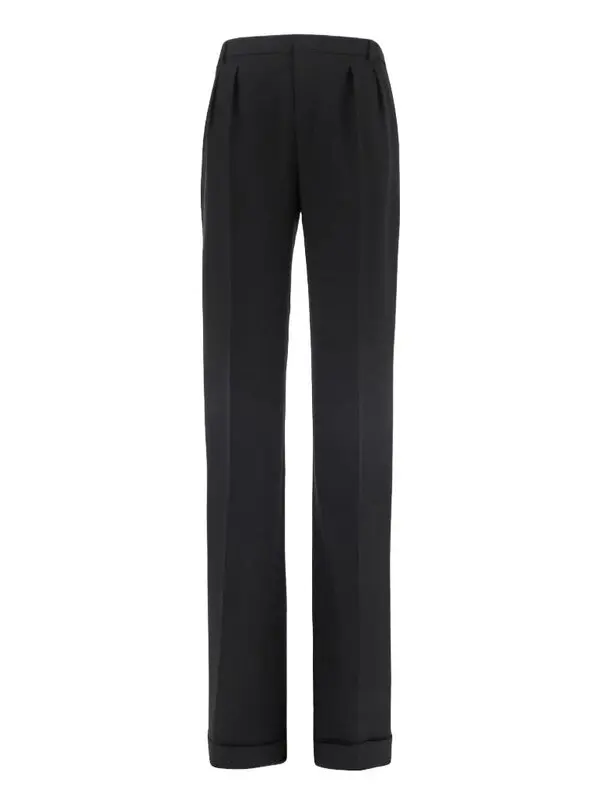 Saint Laurent Tailored Straight Leg Trousers - Black
