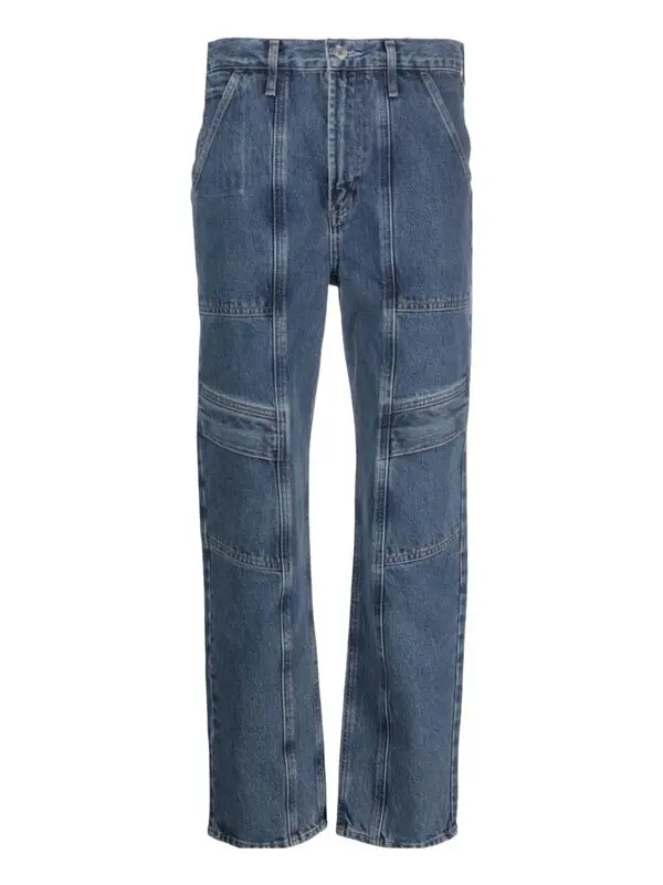 AGOLDE Cooper High-waisted Straight-leg Jeans - Blue