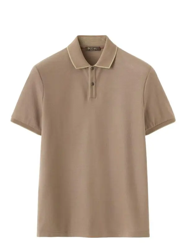 Loro Piana Brentwood Polo - Almond Tree