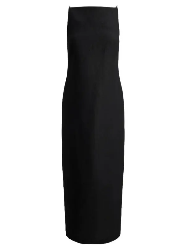 Ralph Lauren Square-neck Midi Slip Dress - Black