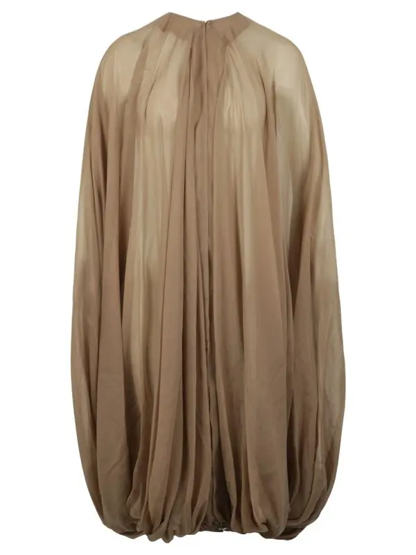 Rick Owens Temple Luxor Draped Cape - Light Brown