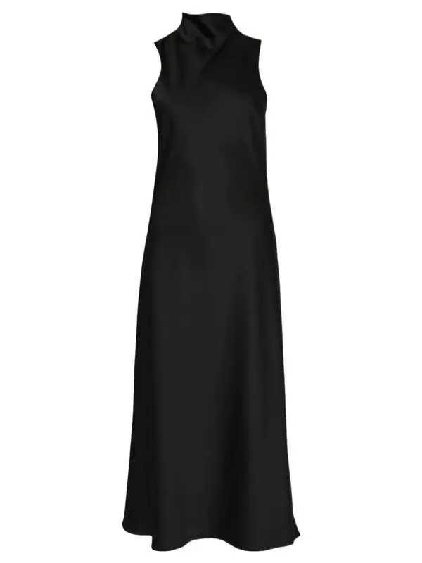Patrizia Pepe Sleeveless Keyhole Maxi Dress - Black