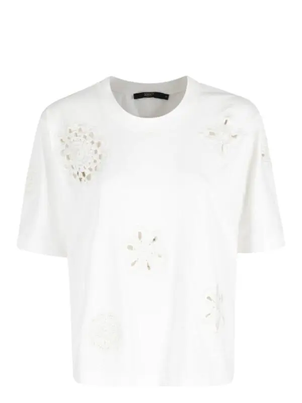 Seventy Short-sleeve T-shirt With Openwork Pattern - White