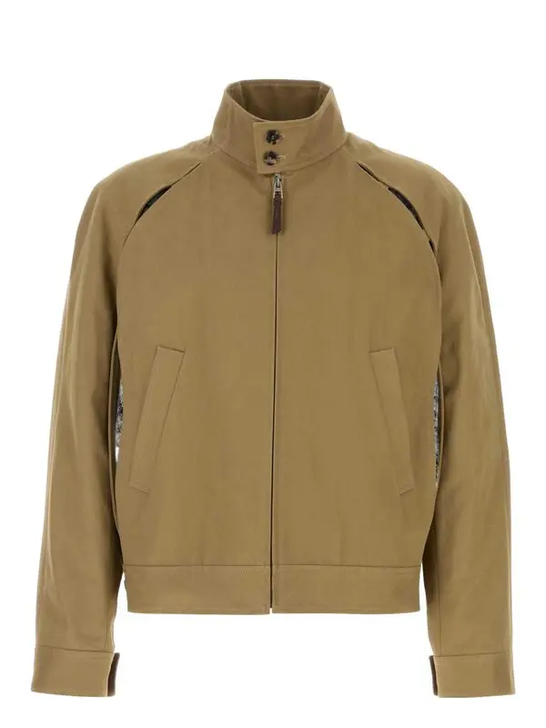 Loewe Zip-up Jacket With Anagram Detail - Light Brown