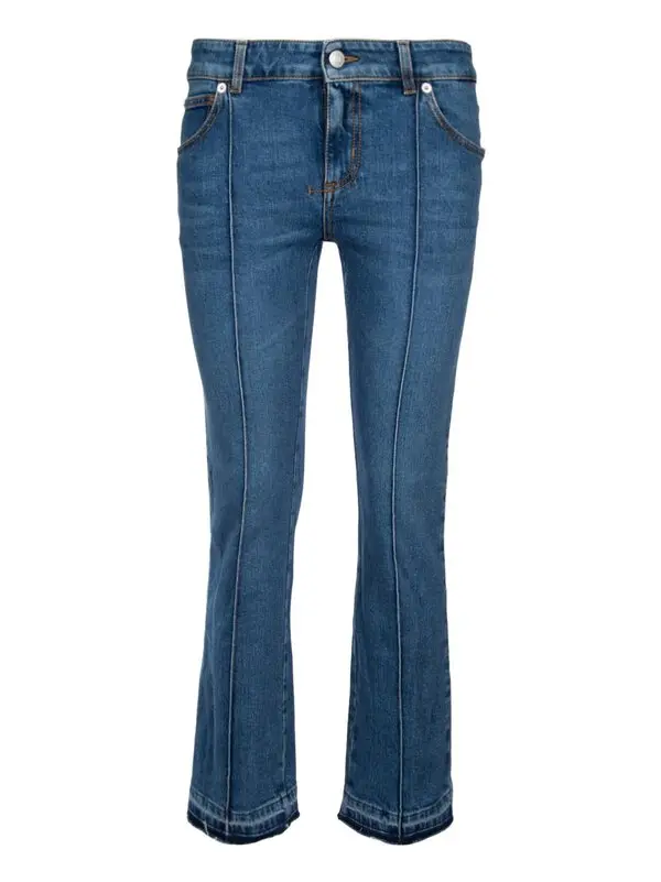 Alexander McQueen Front Seam Skinny Jeans - Blue