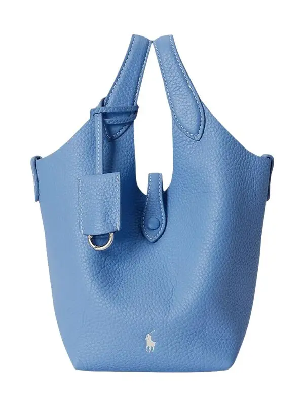 Polo Ralph Lauren Logo Detailed Small Tote Bag - Blue