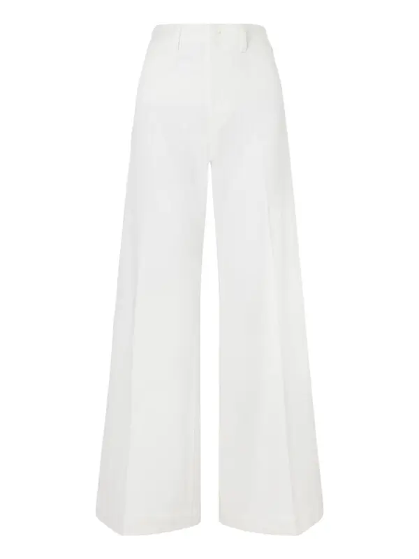 Polo Ralph Lauren High-waisted Flared Trousers - Off White