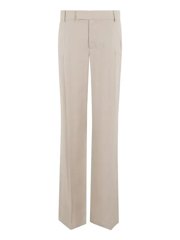Federica Tosi Low Waist Tailored Straight Leg Pants - Sabbia