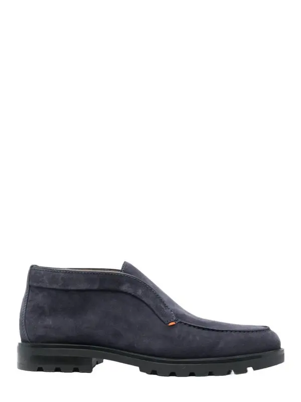 Santoni Detroit Rock Suede Boots - Blue