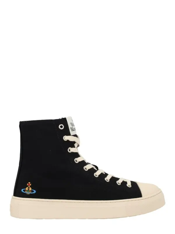 VIVIENNE WESTWOOD High Top Lace-up Sneakers - Black