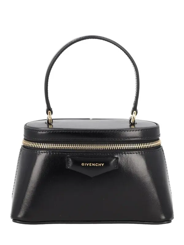 Givenchy Antigona" Vanity Bag In Box Leather - Black