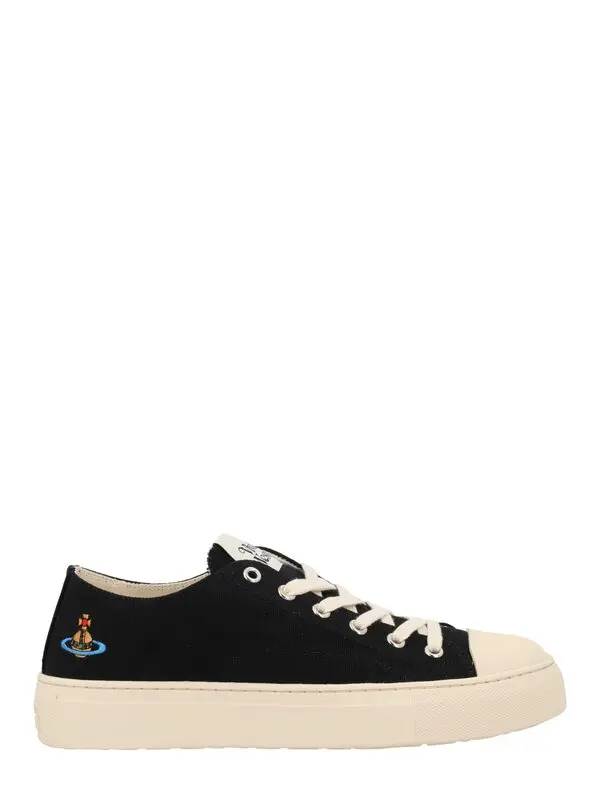 VIVIENNE WESTWOOD Low Top Plimsoll Sneakers - Black