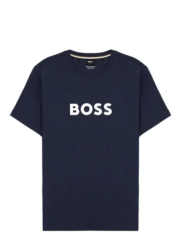 BOSS T-shirt Con Logo - Blue