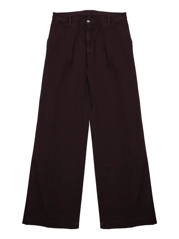 NINE:INTHE:MORNING Ample Cotton Jeans - Brown