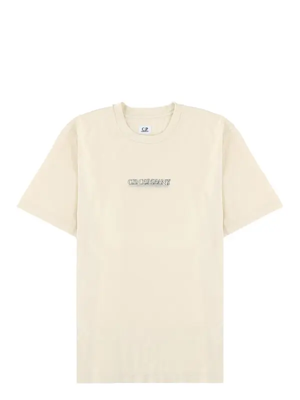 C.P. COMPANY C. P. Company T-shirt Con Stampa Logo - Beige