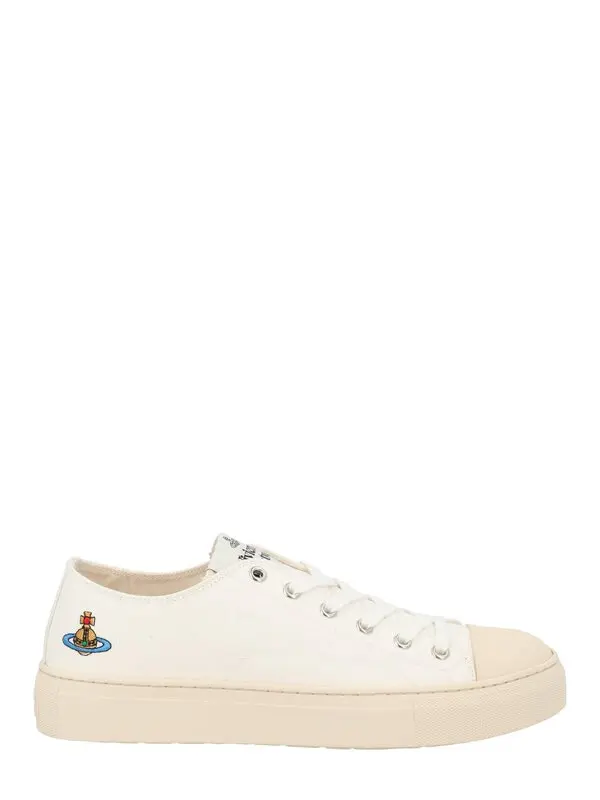 VIVIENNE WESTWOOD Low Top Plimsoll Sneakers - White