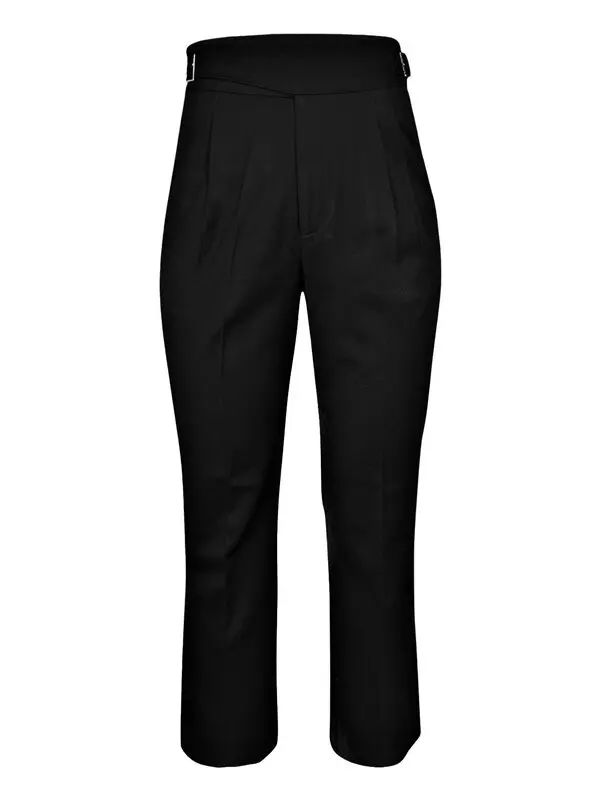 ANA MALIK LLC Ana Malik High-waisted Belted Trousers - Black