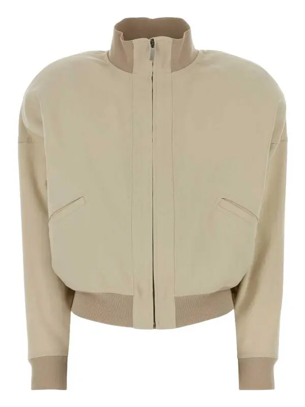 Gucci Cotton Bomber Jacket - Beige