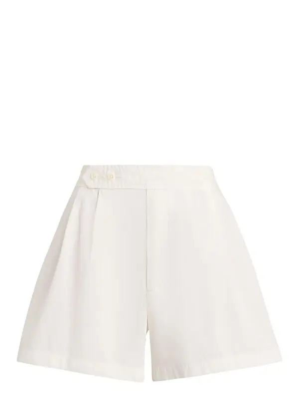 Polo Ralph Lauren Cotton Pleated Shorts - White