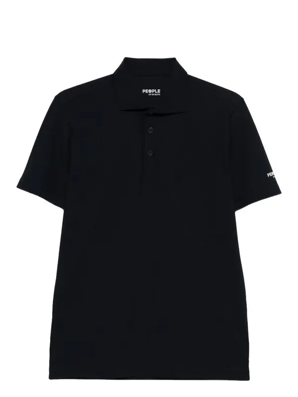PEOPLE OF SHIBUYA Masamba Polo Shirt - Blue