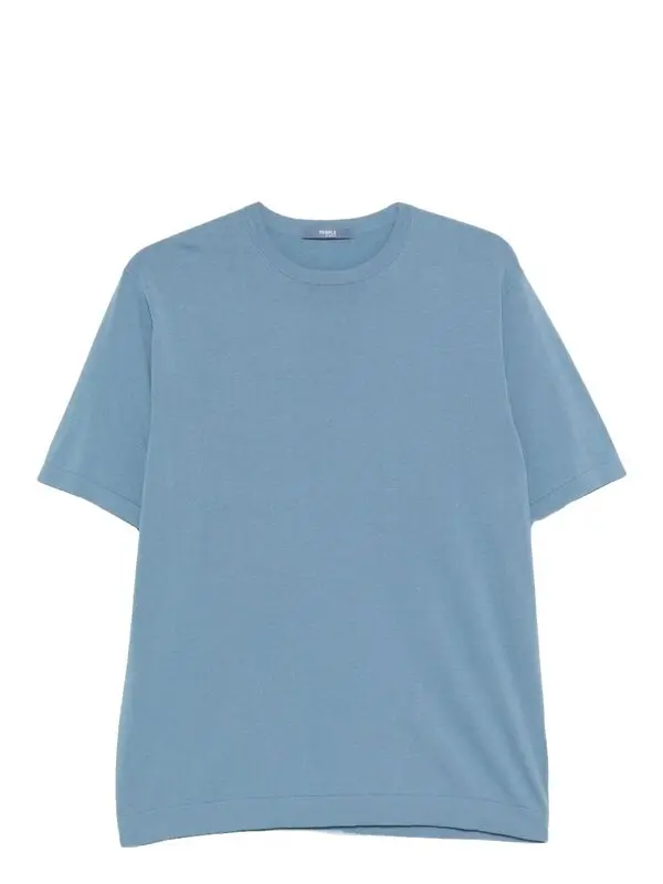 PEOPLE OF SHIBUYA Cotton T-shirt - Sky Blue