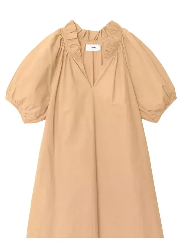 Xirena Ruffled Puff-sleeve Dress - Neutrals
