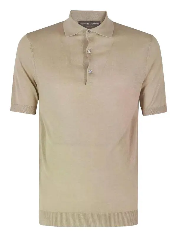 FILIPPO DE LAURENTIIS Short-sleeve Polo Shirt - Neutrals