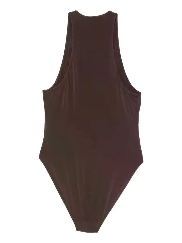 Zimmermann Luna Scoop-neck Bodysuit - Brown