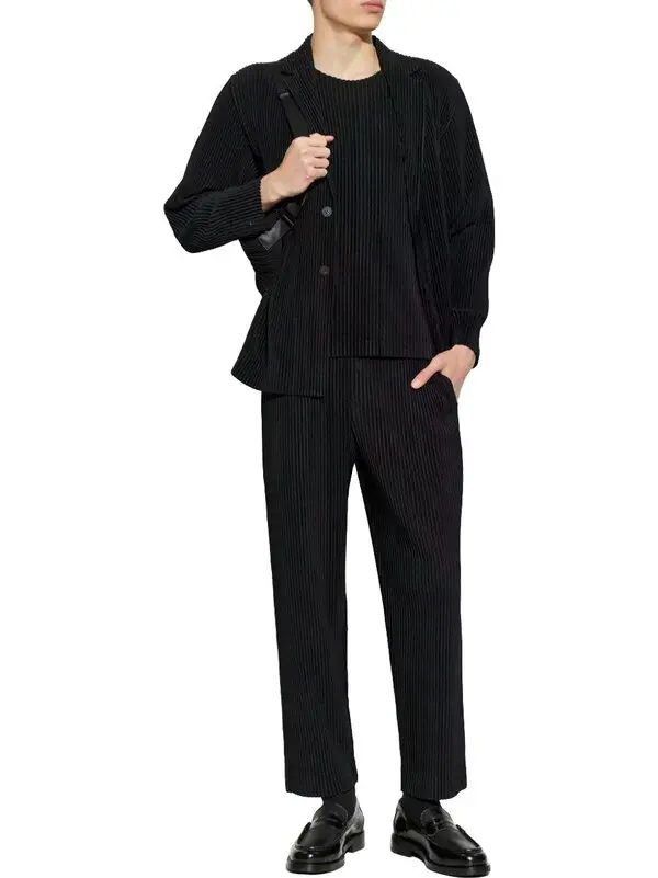 Issey Miyake Pleated T-shirt - Black