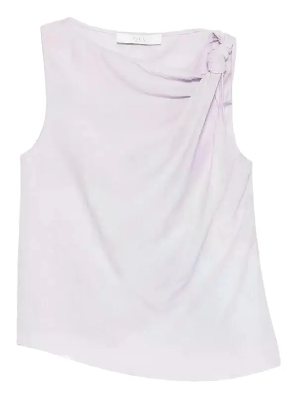 TELA Asymmetric Knot Top - Purple