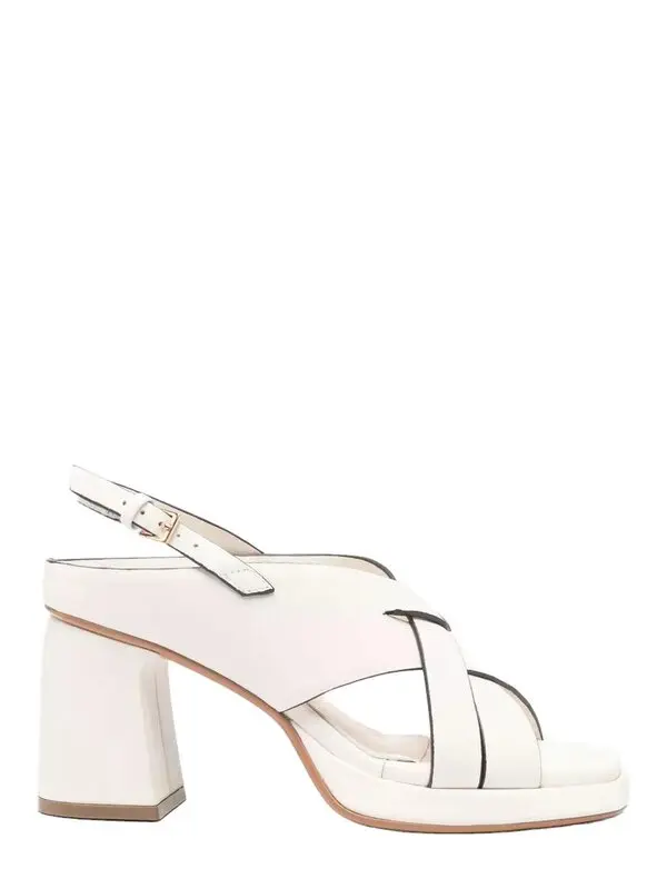 BRUNO PREMI Crossover Slingback Sandals - White