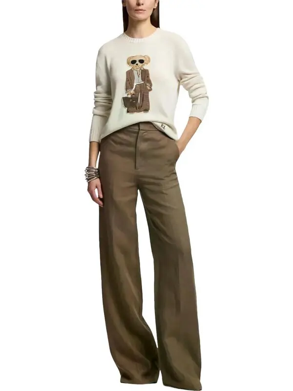 Ralph Lauren Polo Bear Silk Sweater - Neutrals